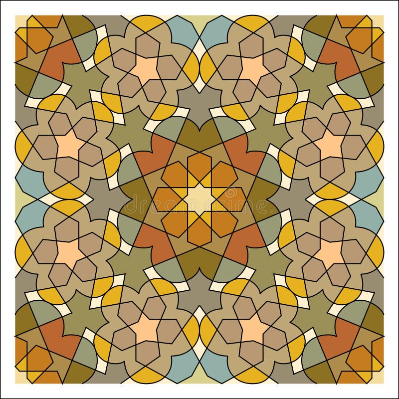 Arabesque pattern stock vector. Illustration of islamic - 45883151