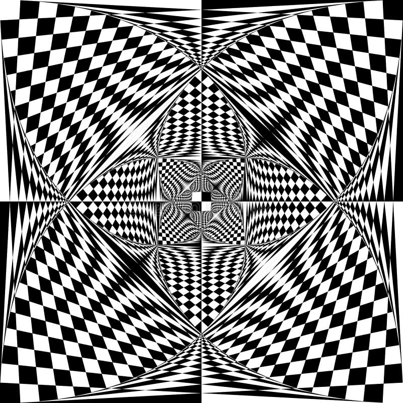 Arabesque Positive Negative Space Tridimensional Shield Illusion on ...