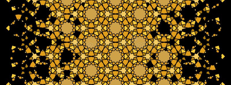 Arabesque Rich Gold Luxury Pattern. Arabesque Vector Seamless Pattern ...