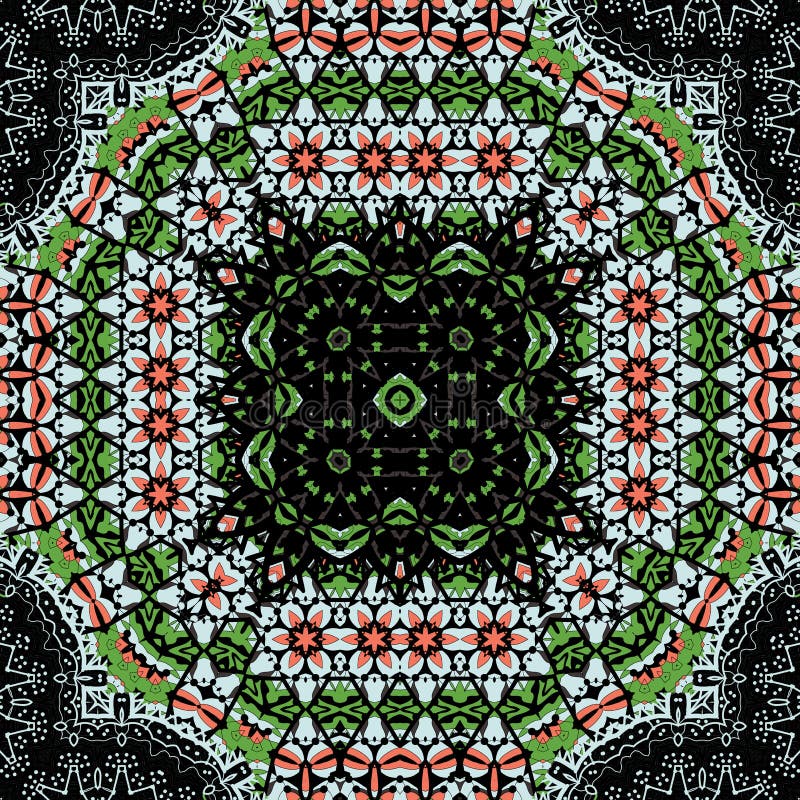 Arabesque Seamless Pattern. Background Vintage Flower. Texture Royal ...