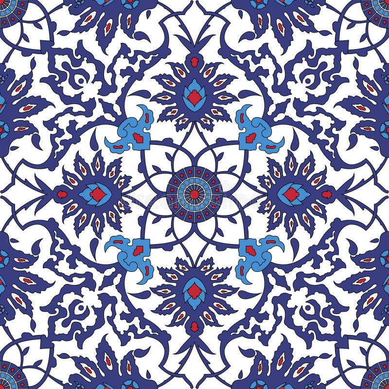 Arabesque Seamless Pattern. Stock Vector - Illustration of design ...