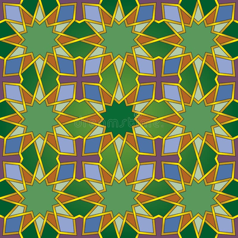 Seamless Islamic Pattern stock vector. Illustration of arabic - 30243889