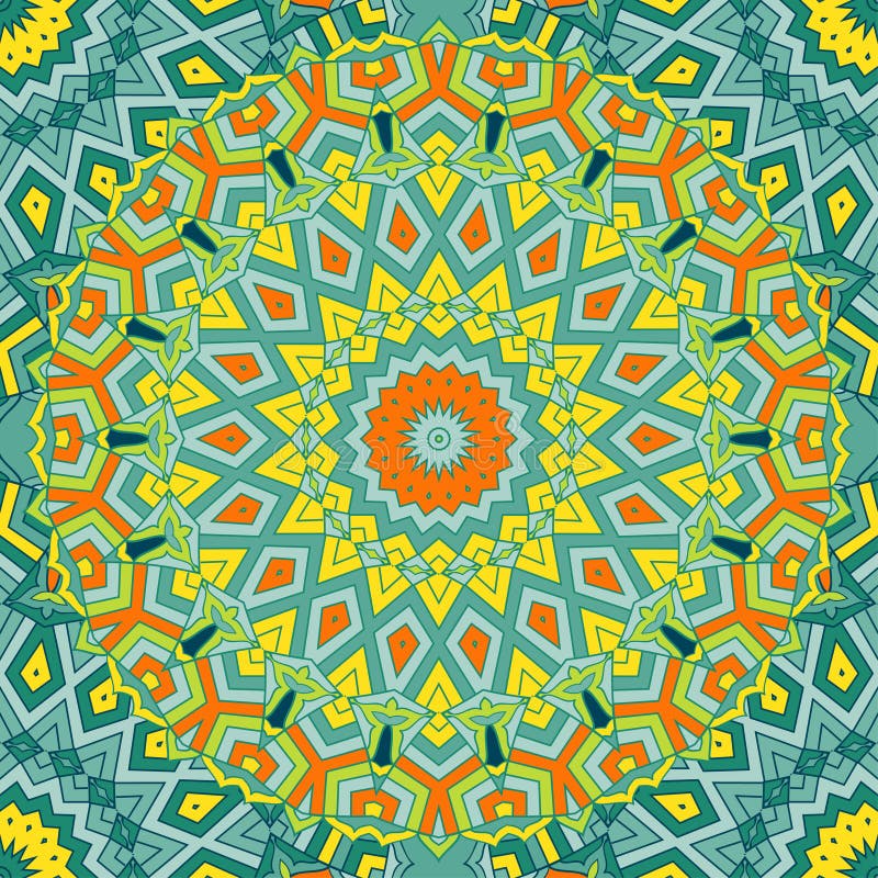 Arabesque seamless pattern stock illustration. Illustration of geometry ...