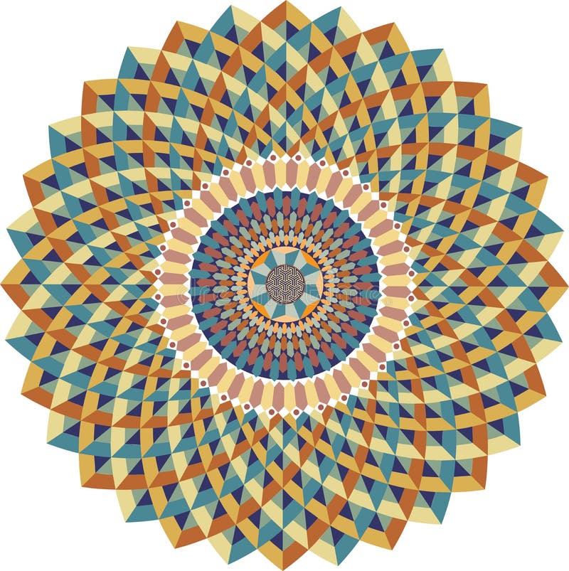 Arabic circular pattern stock vector. Illustration of style - 31667121