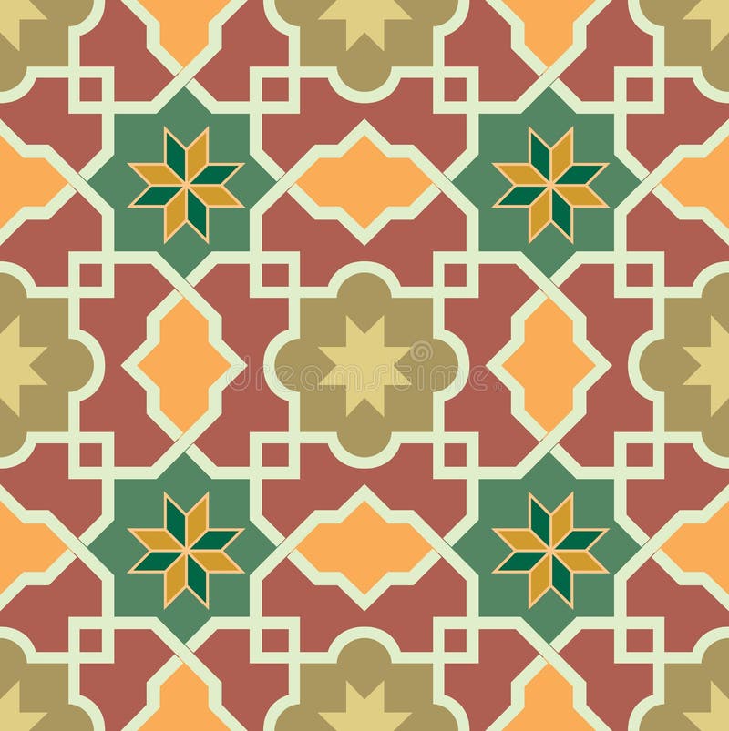 Arabesque seamless pattern stock vector. Illustration of draw - 38717964