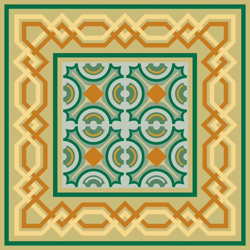 Arabesque Seamless Pattern on Bright Background Stock Vector ...