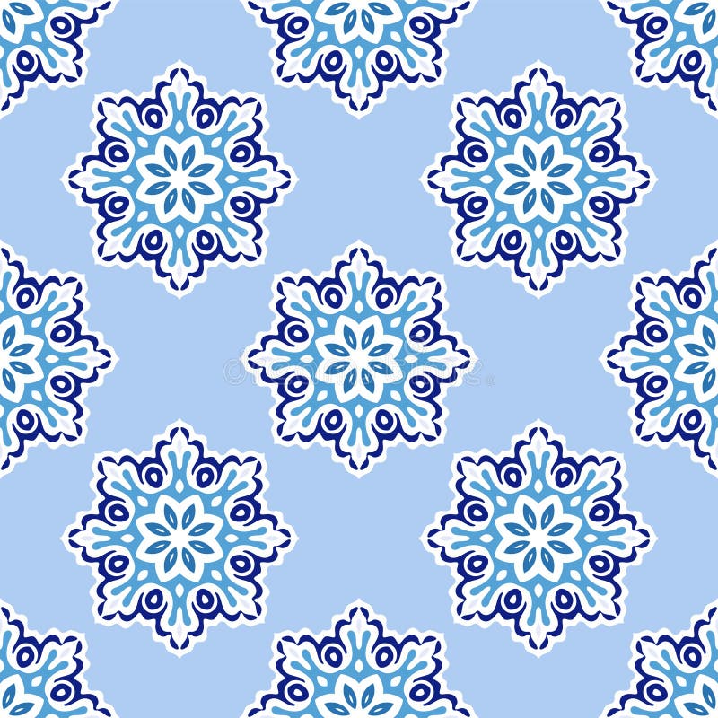 Arabesque Seamless Vector Pattern Stock Vector - Illustration of modern ...