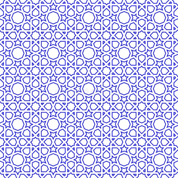 Arabesque Star Seamless Pattern. Stock Vector - Illustration of ramadan ...