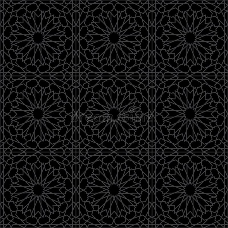 Arabesque Star Seamless Pattern. Stock Vector - Illustration of grunge ...