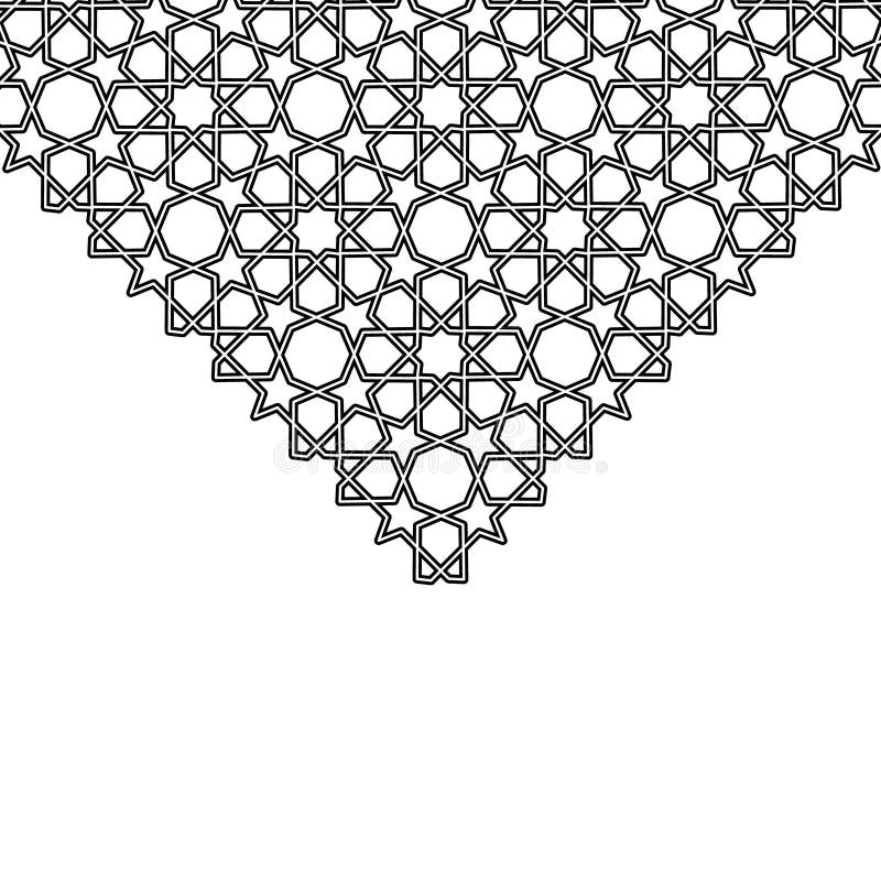 Arabesque Star Ornament Brown Background Stock Vector - Illustration of ...