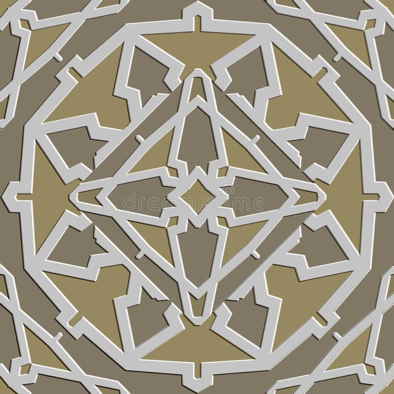 Arabic Art Pattern Andalusia Stock Illustrations – 150 Arabic Art ...