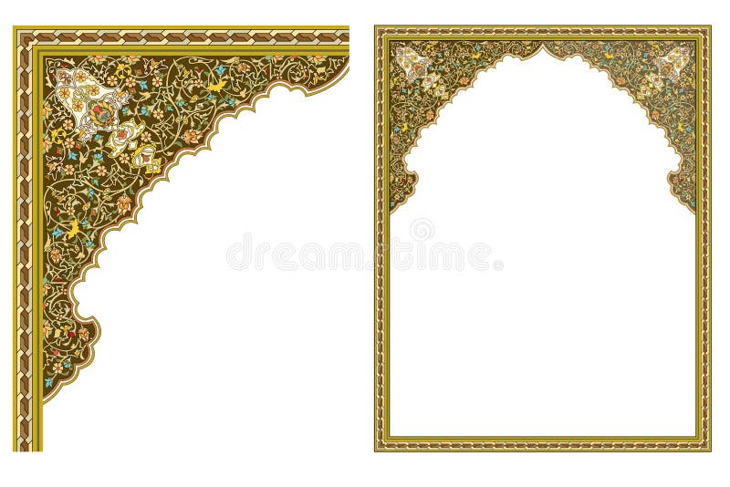 arabesque border vector