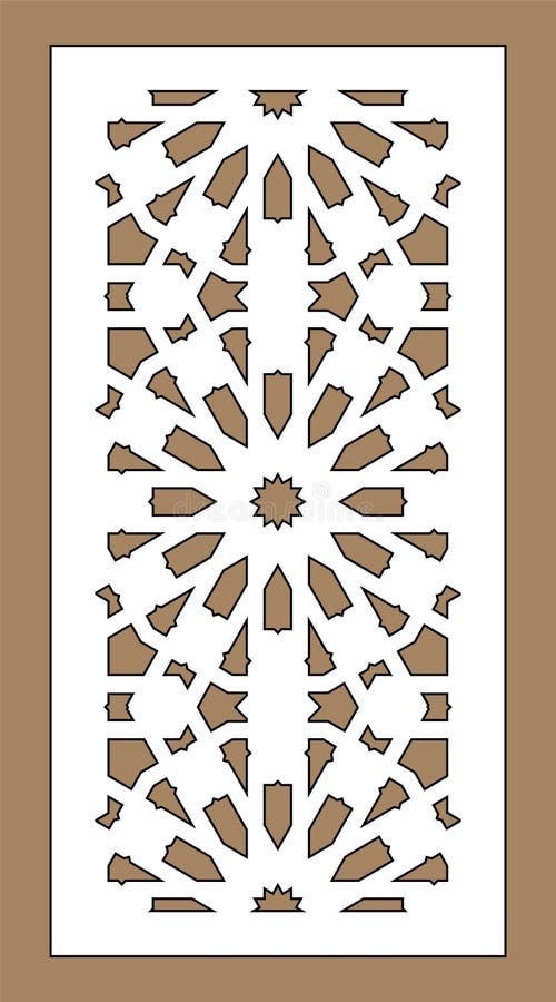 Arabesque vector panel stock vector. Illustration of cutting - 174043858