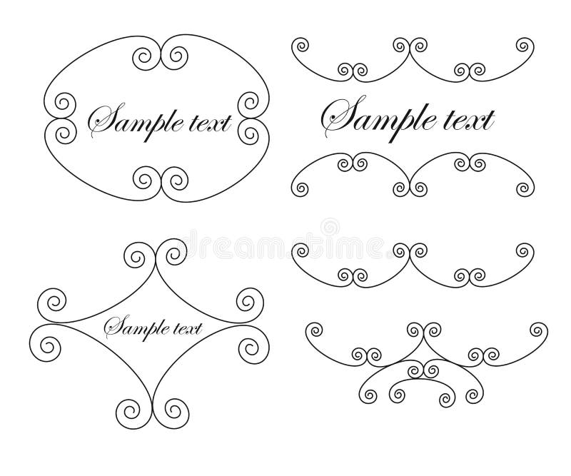 Arabesques simples illustration de vecteur. Illustration du conception ...