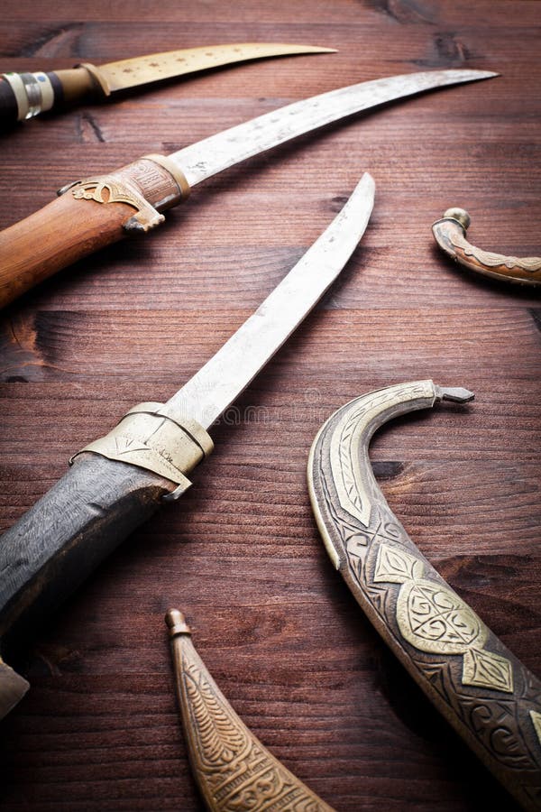 Arabian ancient daggers stock image. Image of medieval - 24092181