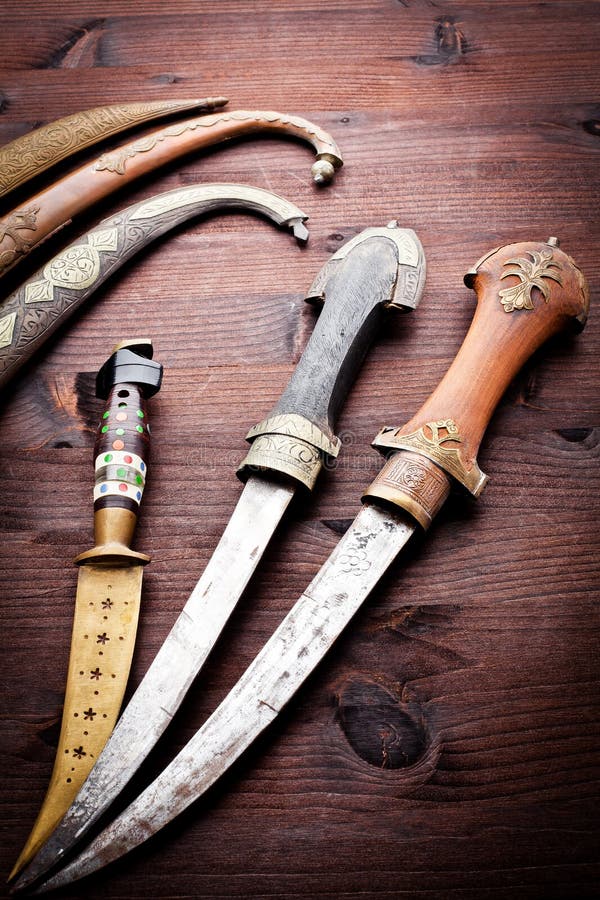 Arabian ancient daggers stock photo. Image of ritual - 24092426