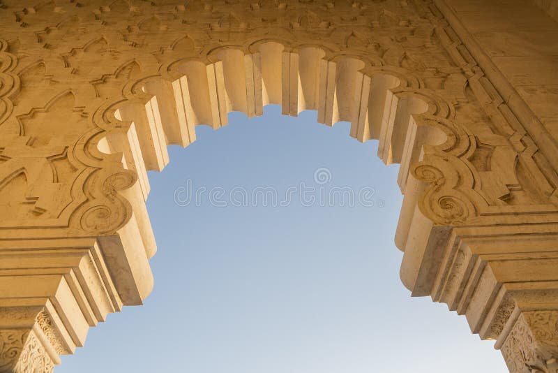 Arabian arch stock image. Image of crafts, stone, rabat - 74289753