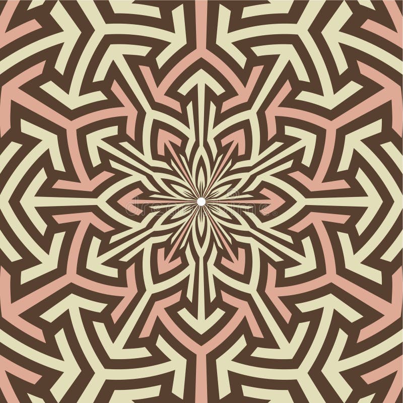 Arabian Art Inspired Vector Pattern. Stock Vector - Illustration of ...