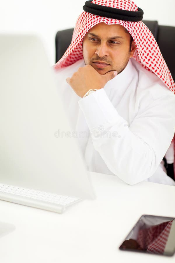 Arabian businessman office stock image. Image of office - 31030417