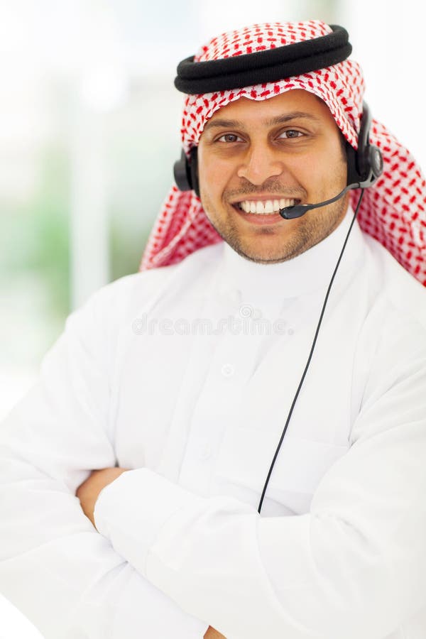 Arabian call centre stock image. Image of adult, center - 31030345