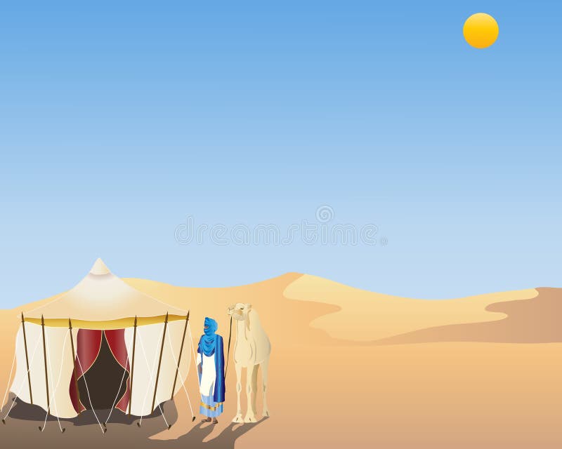 Arabian desert stock vector. Illustration of dress, arabian - 16579311