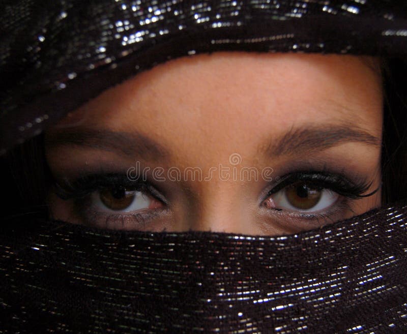Arabian Eyes stock photo. Image of religion, black, religious - 8275460