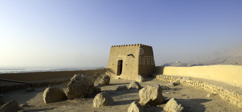 Bithnah Fort in Fujairah United Arab Emirates Stock Image - Image of ...