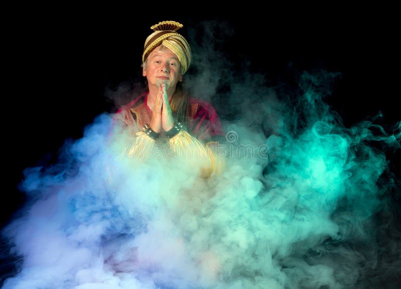 Arabian ghost in the mist stock image. Image of ghost - 34321227