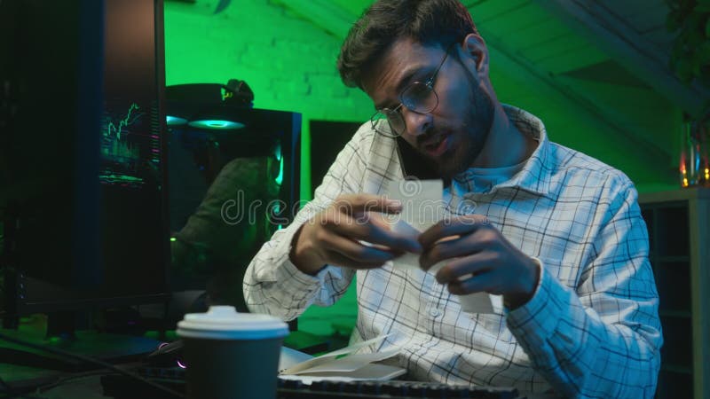 Arabian Indian Man Male Guy Work Employee Engineer Programmer Hacker ...