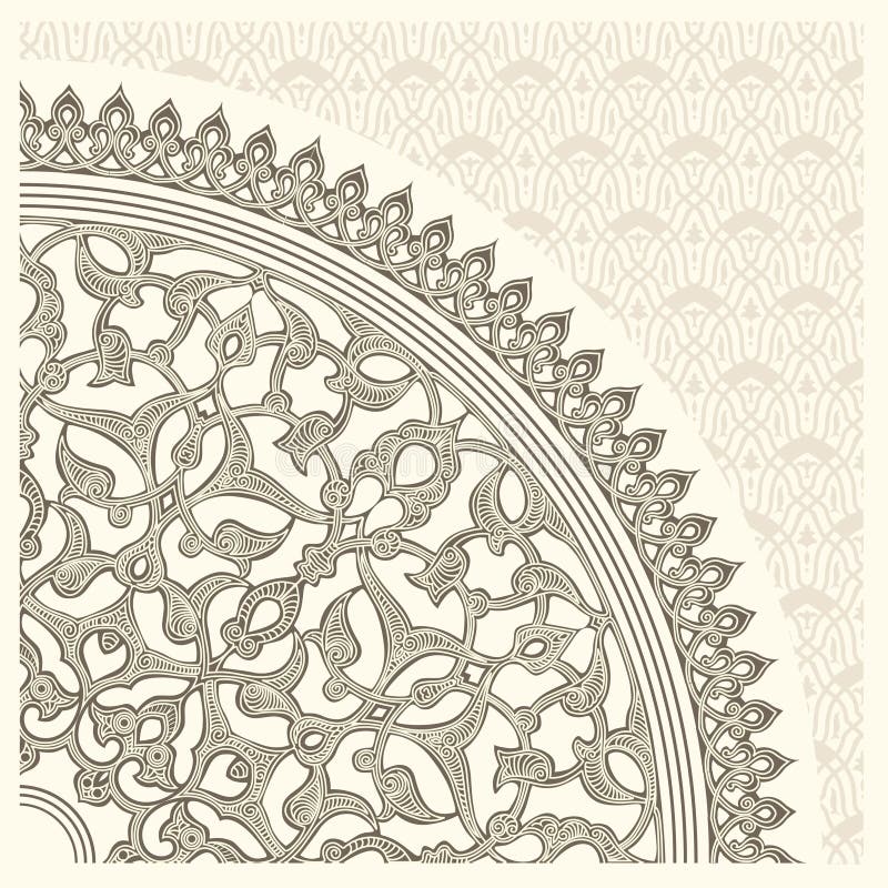 Arabic ornament stock vector. Illustration of islamic - 39334486