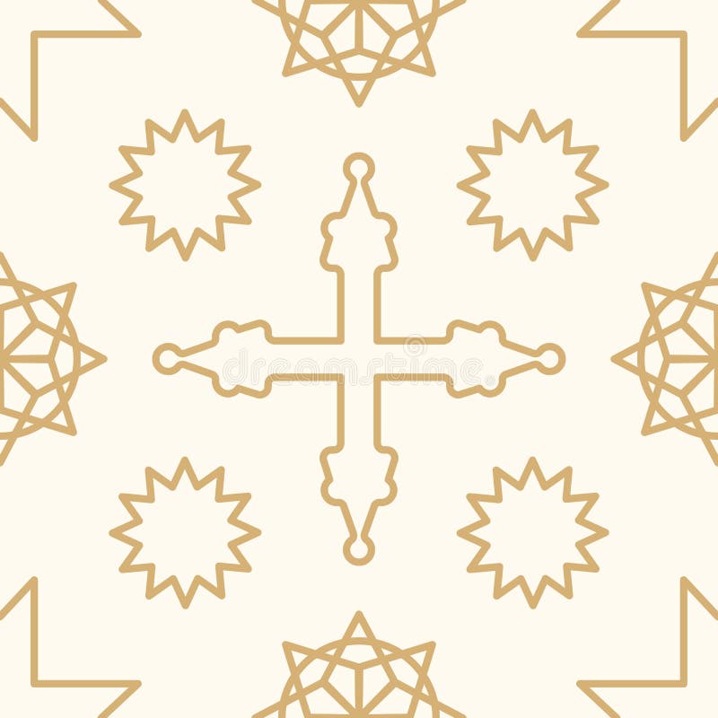 Islamic Seamless Pattern with Arabic and Islamic Ornament Stock Vector ...