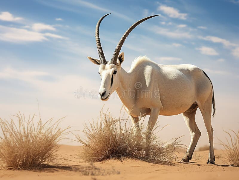 Arabian Oryx Stock Illustrations – 280 Arabian Oryx Stock Illustrations ...