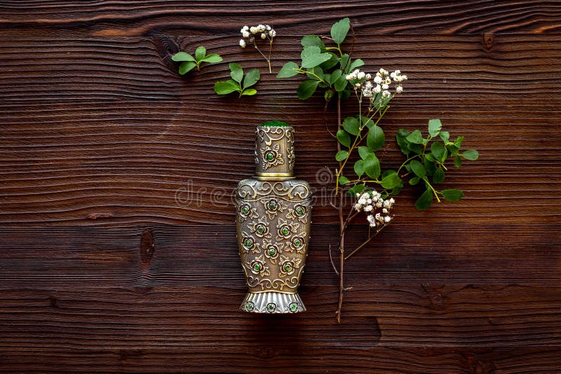 Arabian Oud Perfume or Oil with Agar Wood Tree Stock Photo - Image of ...