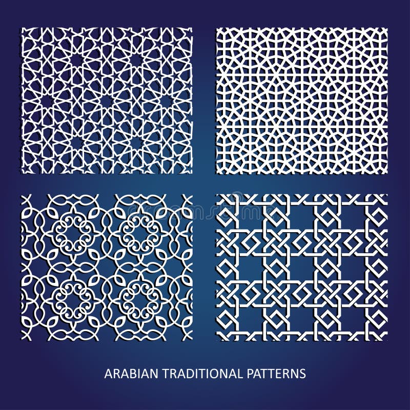 Arabian patterns stock illustration. Illustration of month - 41457276