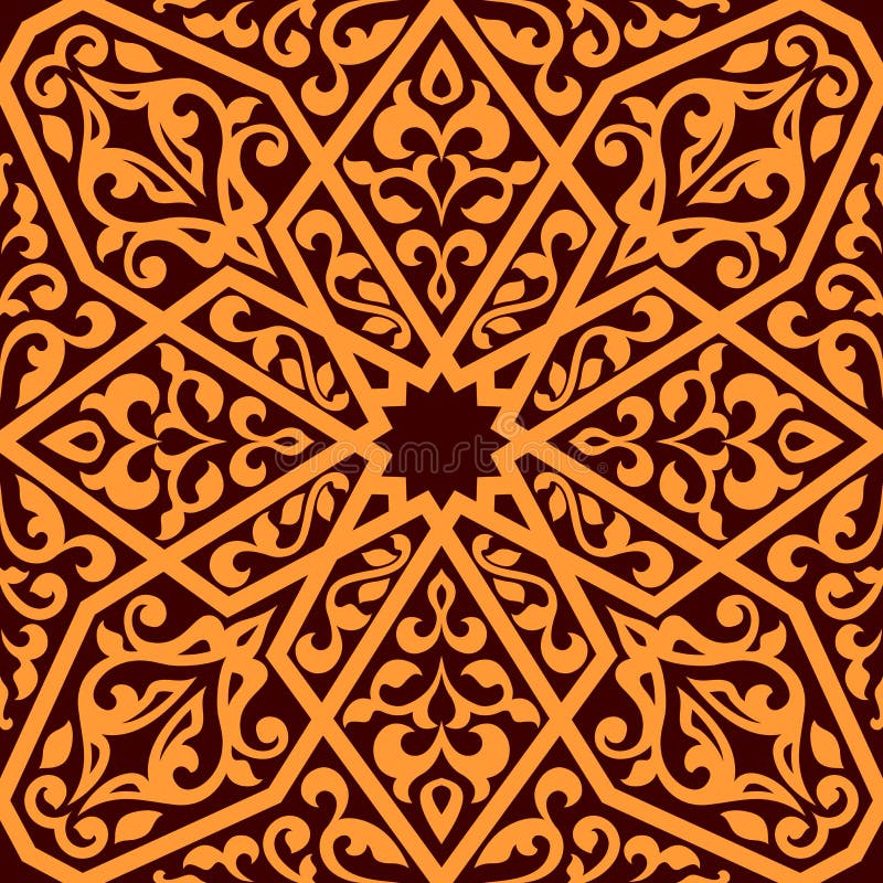 Islamic tile pattern stock illustration. Illustration of color - 27112322