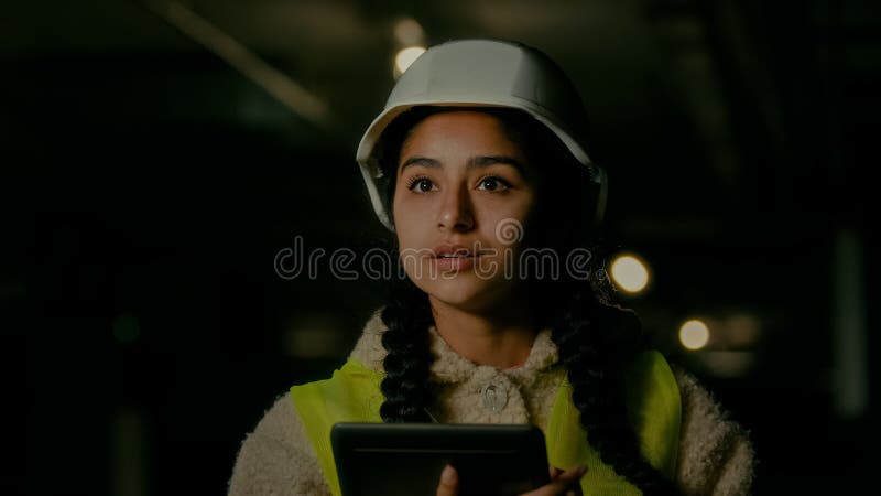 Arabian Woman Industrial Engineer Supervisor Designer Architect in ...