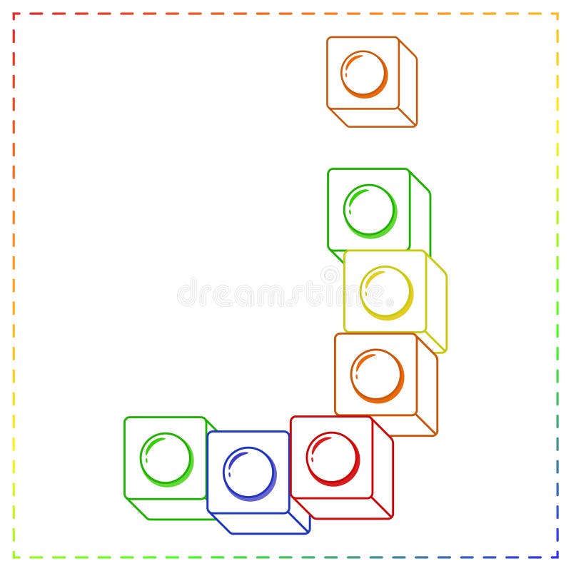 Letter Gd Circles Geometric Line Logo Vector Stock Vector ...