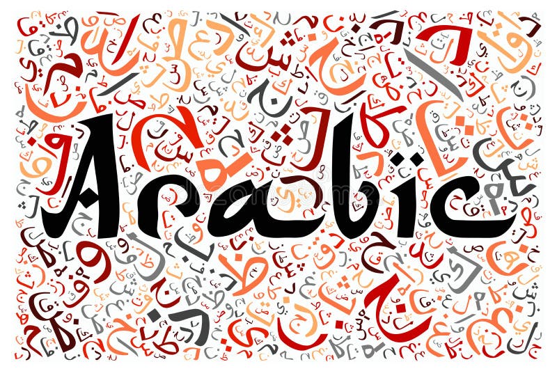 Arabic alphabet background stock illustration. Illustration of abstract ...