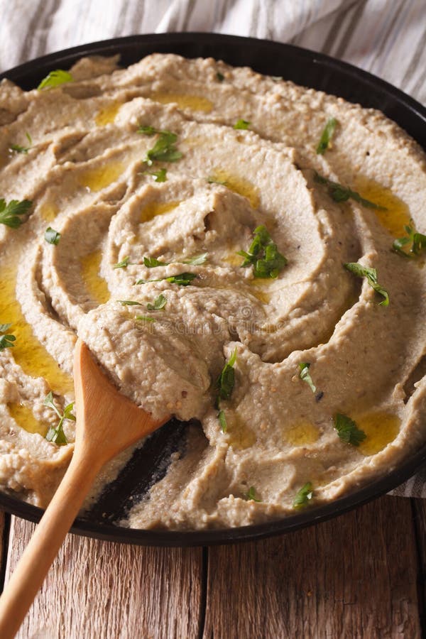 Arabic Appetizer Made from Aubergine Known As `Mutabbal` Stock Photo ...