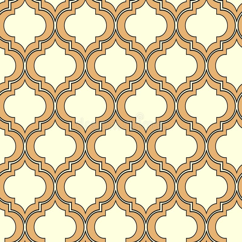 Arabic Arabesque Seamless Pattern with Colorful Elements. Geometric ...