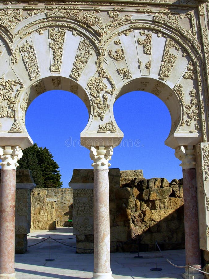 Arabic arches stock photo. Image of brick, moorish, andalusia - 1726456