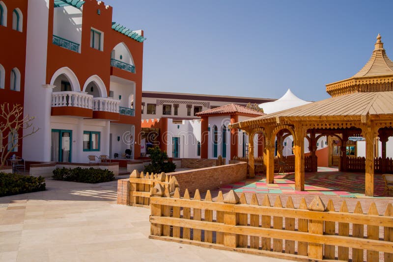 Arabic Architecture in an Egyptian Hotel Stock Photo - Image of holiday ...