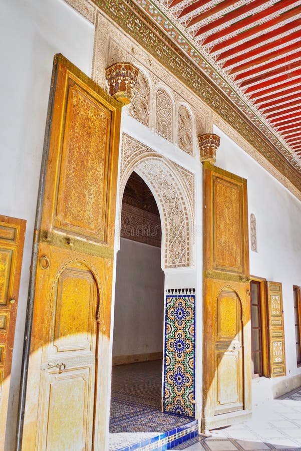 Arabic Architecture in Marrakech Stock Photo - Image of culture, carve ...