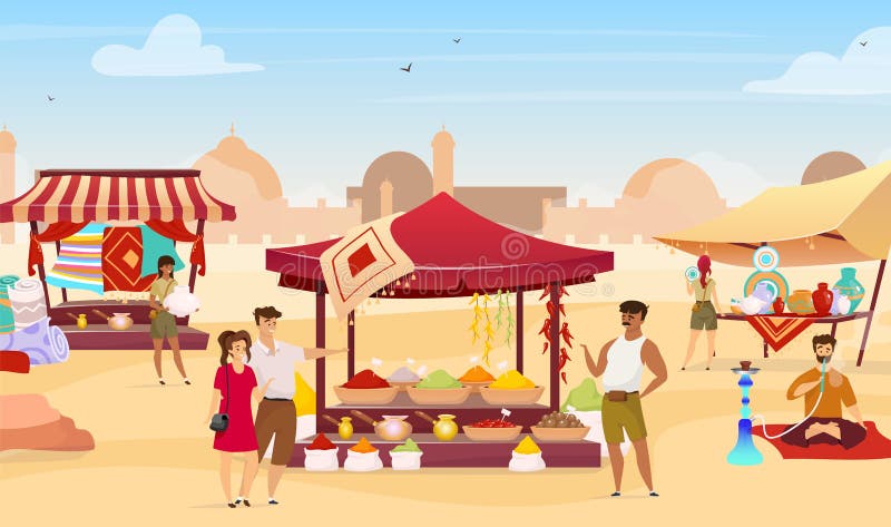 Souq Stock Illustrations – 164 Souq Stock Illustrations, Vectors ...