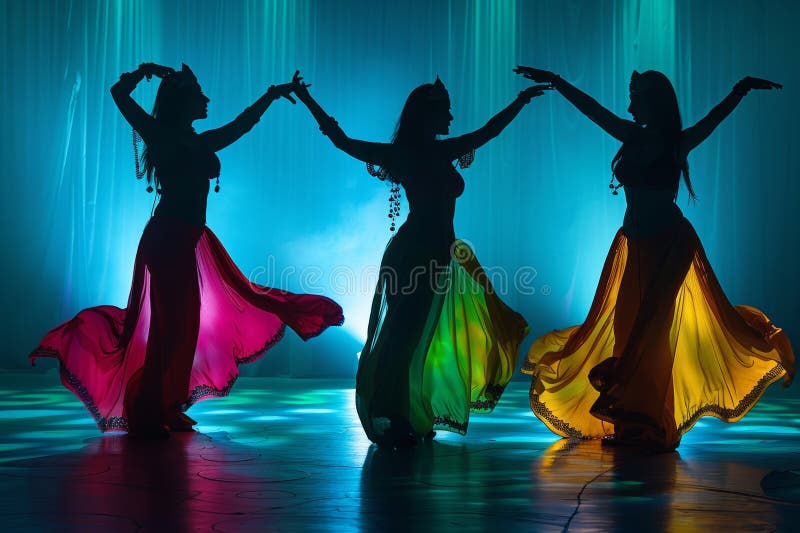 Arabic Belly Dance Class Concept Stock Image - Image of beginner ...