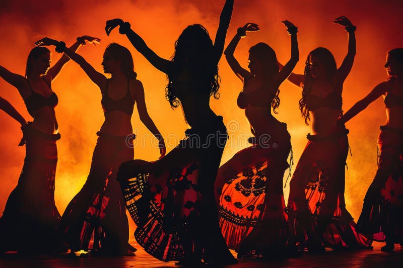 Arabic Belly Dance Class Concept Stock Photo - Image of elegance ...