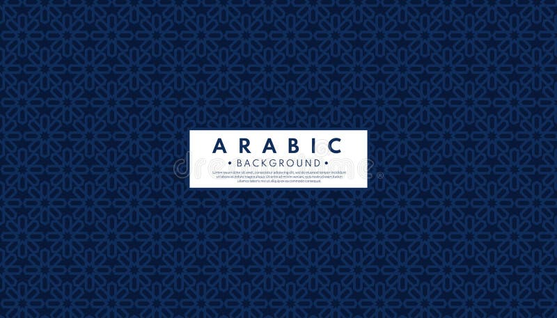 Arabic Blue Pattern Seamless Background. Islamic Window Style Concept ...