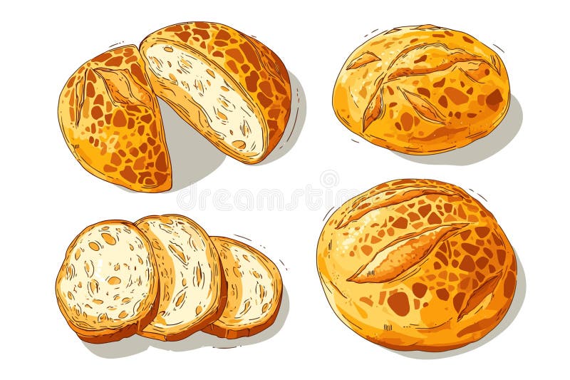 Arabic Bread Round Cuisine Isolated Stock Vector - Illustration of arab ...