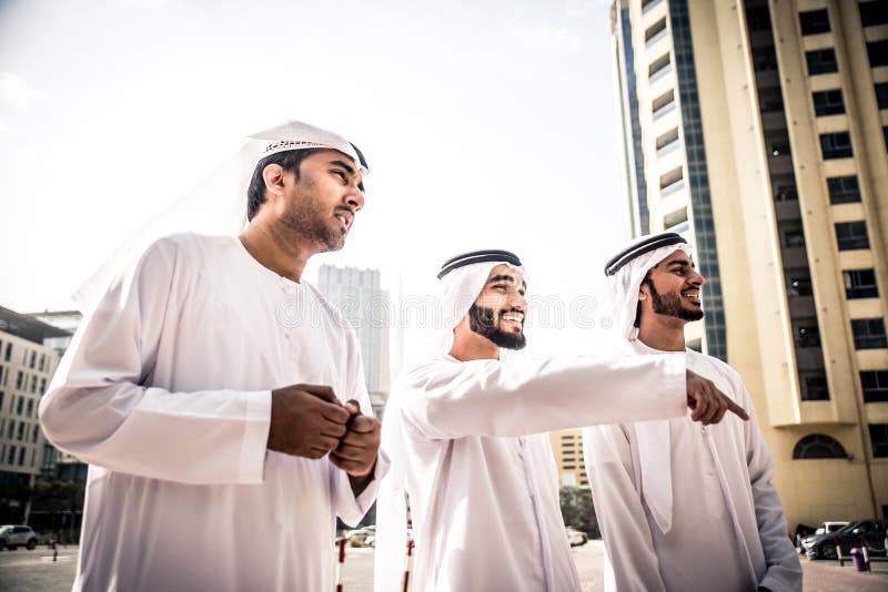 Arabic Business Men Spending Together Stock Photo - Image of east ...