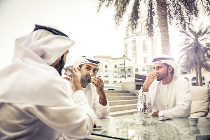 Arabic Business Men Spending Together Stock Photo - Image of dubai ...